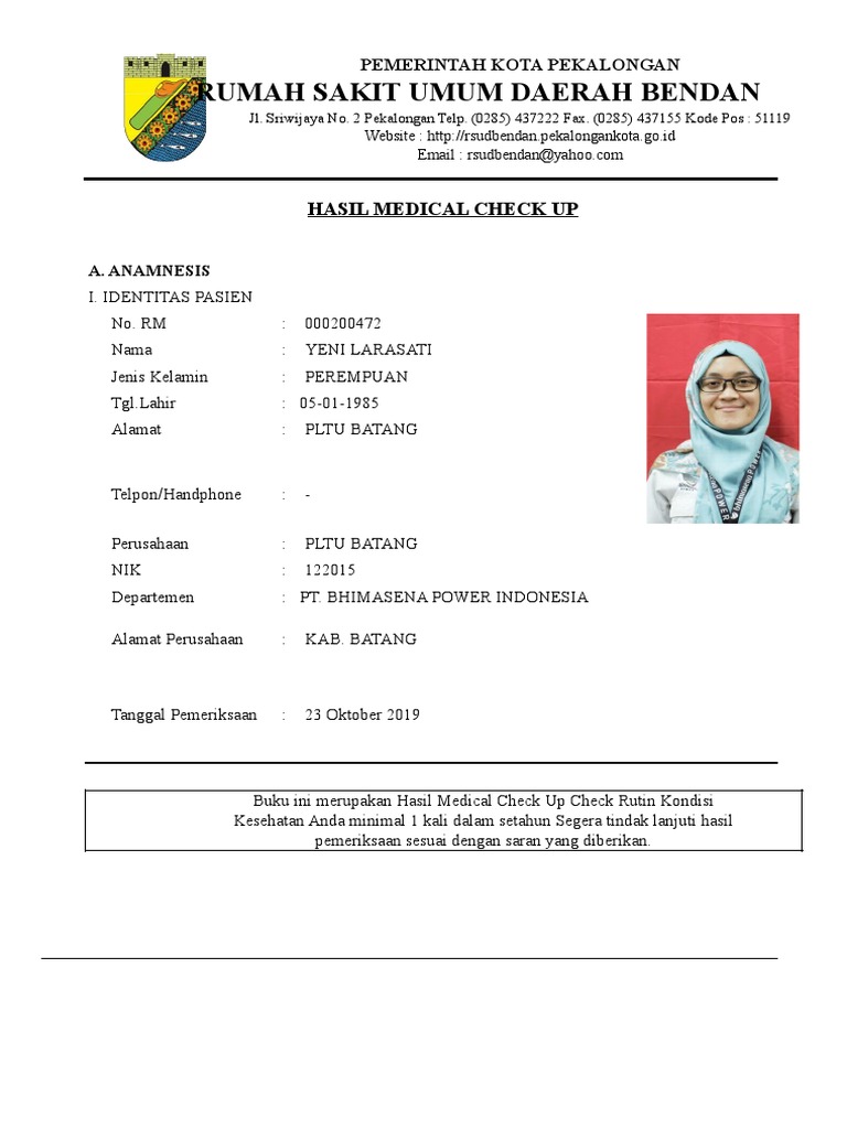 Form Radiologi | PDF