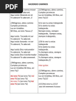 Milagroso Abres Camino: Letra y Mensaje | PDF