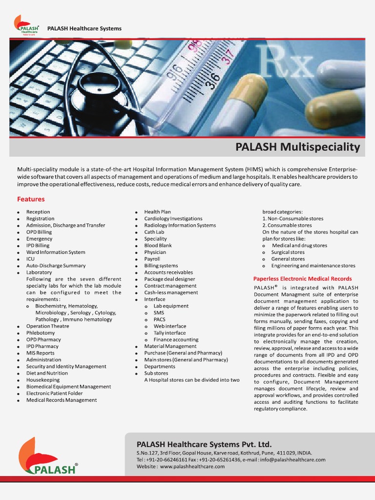 Palash HIMS Brochure | PDF