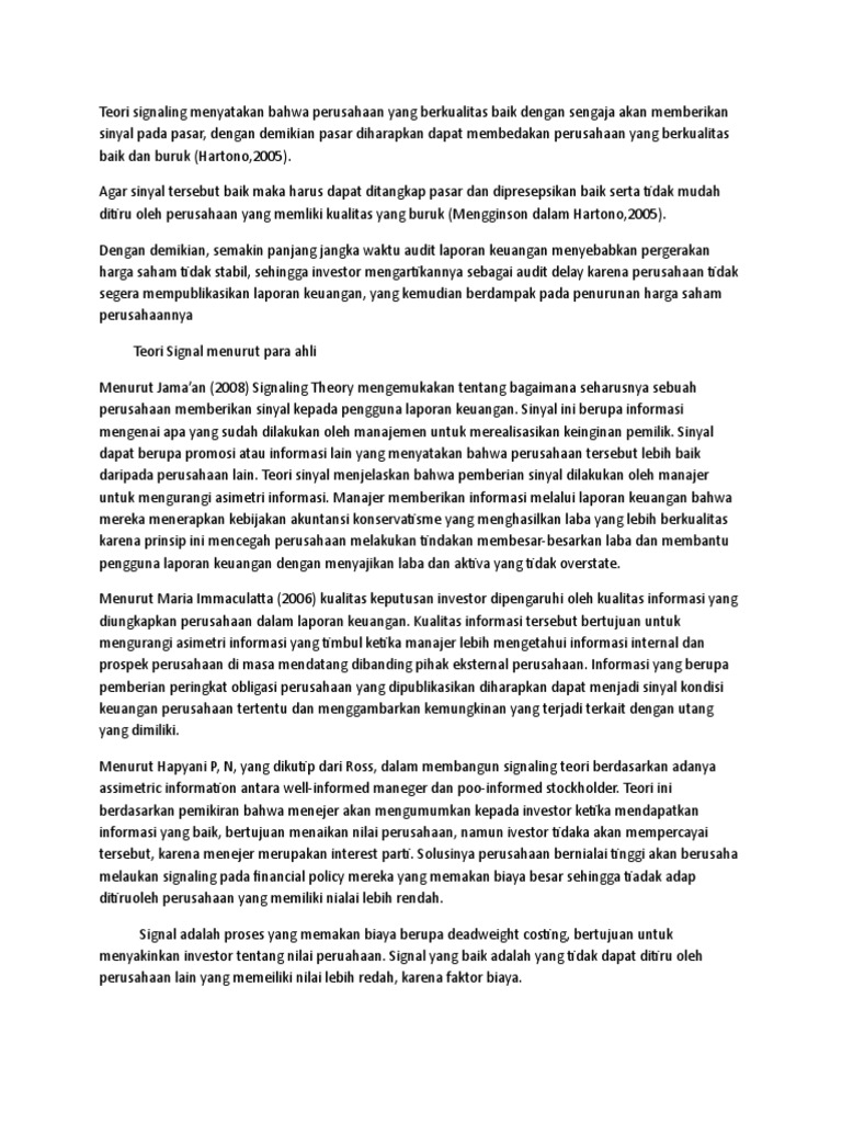 1.teori Signaling | PDF