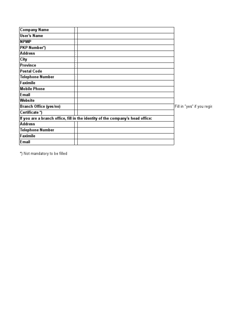 Registration Form EProc | PDF