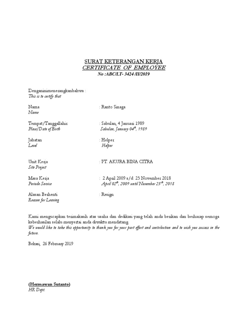 Form Paklaring | PDF