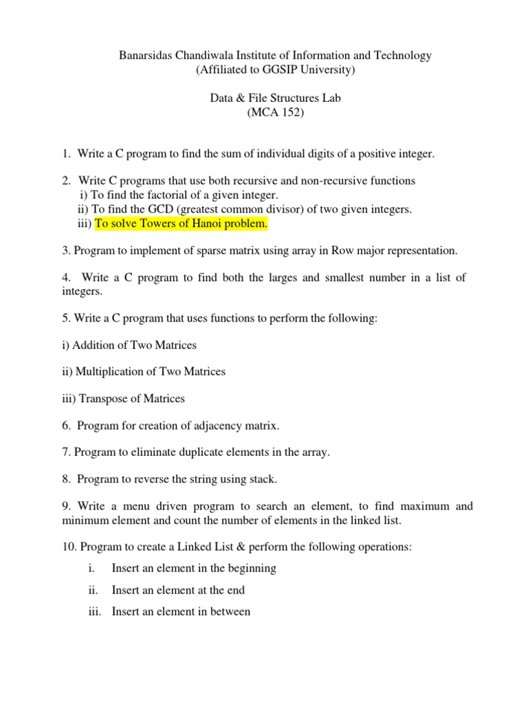 Dfs Practical List - 2019 | Download Free PDF | Matrix (Mathematics ... Dfs Practical List - 2019 | Download Free PDF | Matrix (Mathematics ...