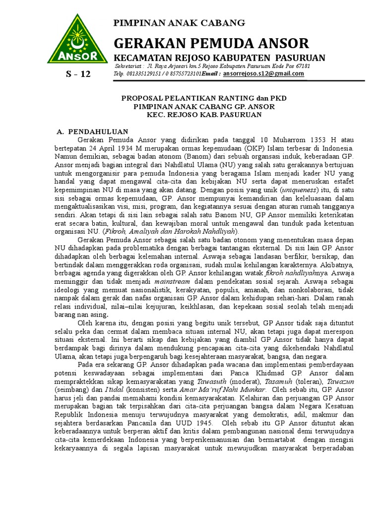 Proposal PKD ANSOR REJOSO | PDF