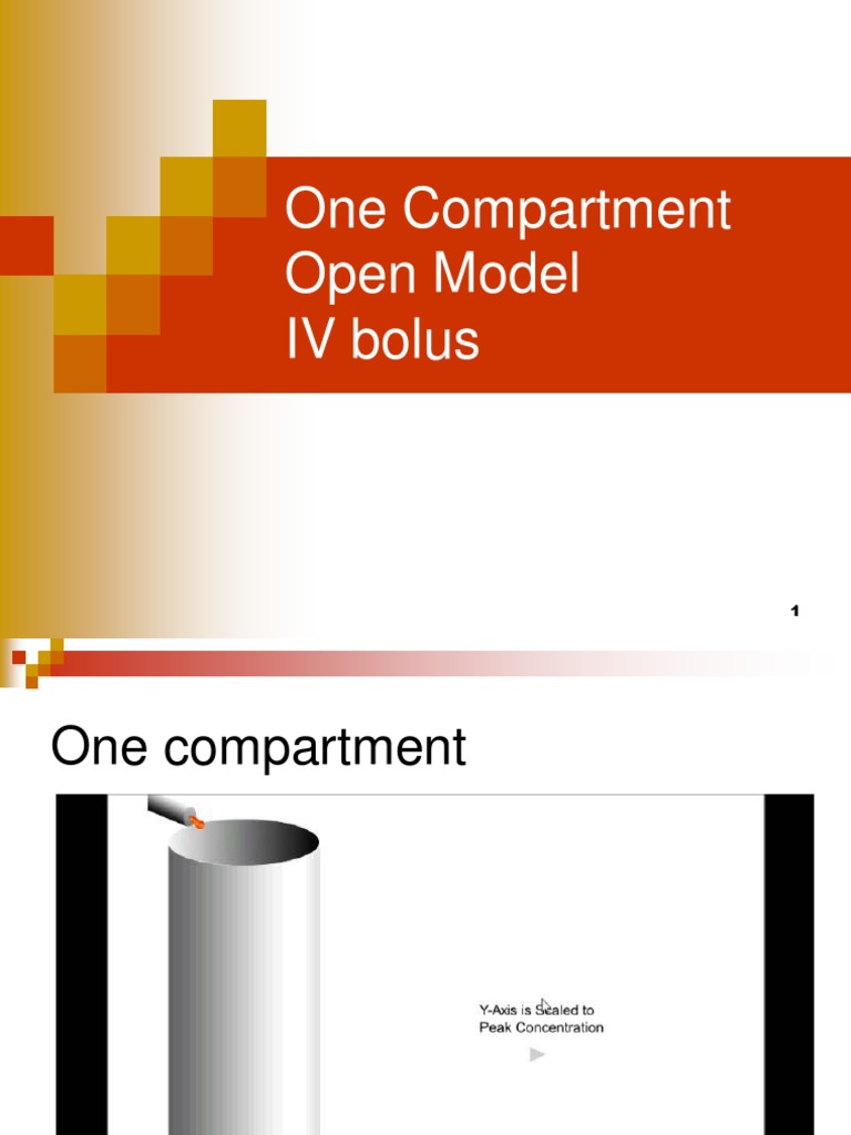 One Compartment Open Model | PDF | Pharmacokinetics | Pharmacy