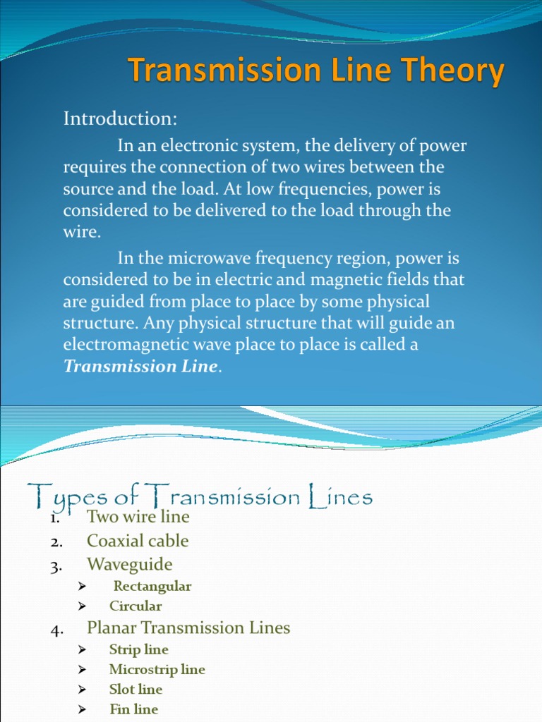 Transmission Line Fundamentals | PDF | Transmission Line | Electrical ...
