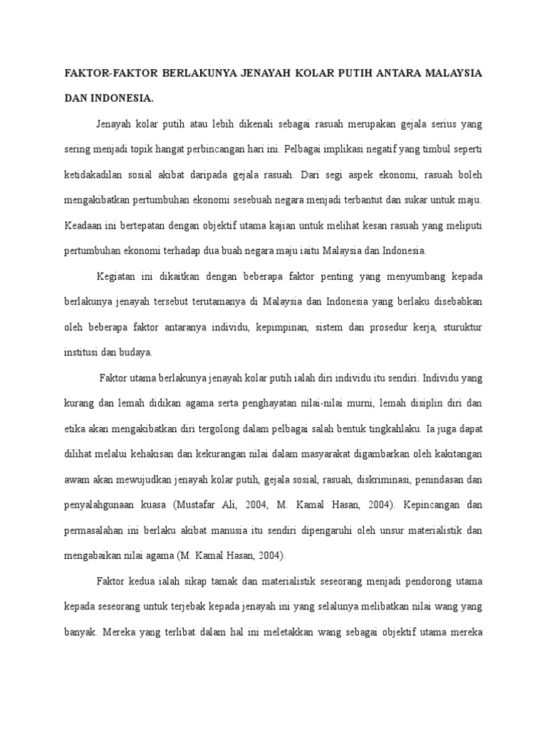 2tugasan-Jenayah Kolar Putih | PDF