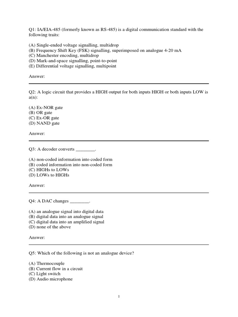PLC Question | PDF | Programmable Logic Controller | Switch