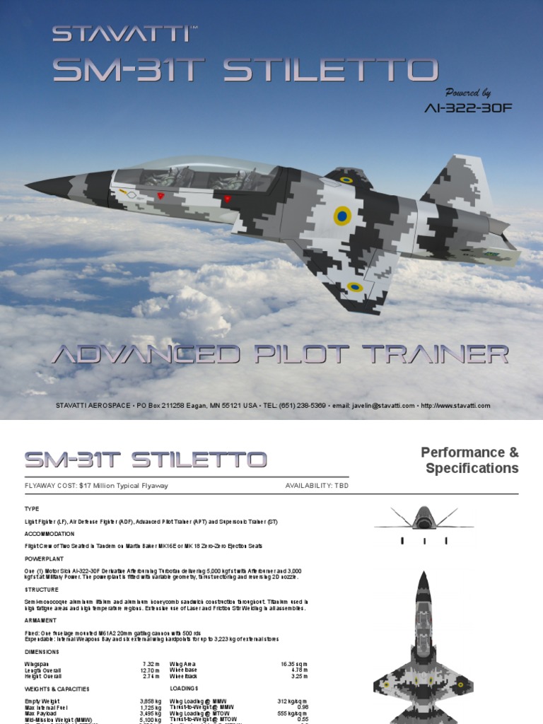 SM-31T Stiletto Ai-322-30f Ukraine 2019 MLC | PDF | Fighter Aircraft ...