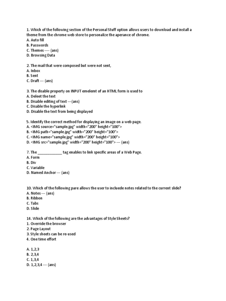 Past Papers | PDF | Cascading Style Sheets | Java Script