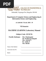 Machine Learning Lab Manual | PDF | Artificial Neural Network | Machine ...