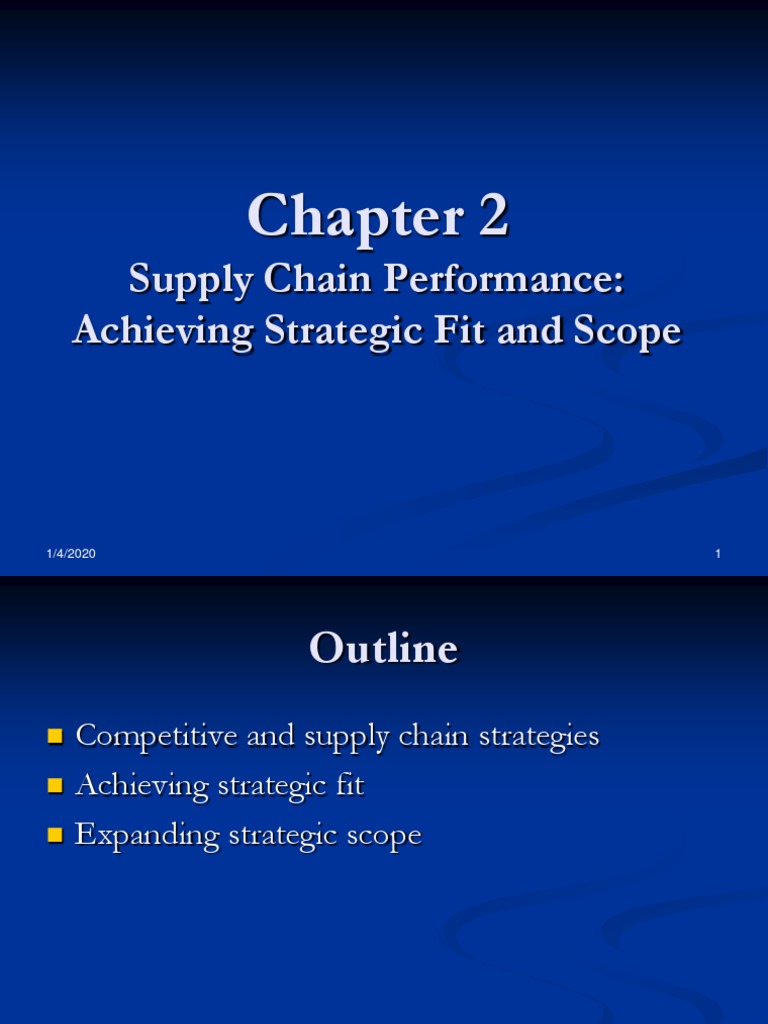 Strategic Fit | PDF | Strategic Management | Supply Chain