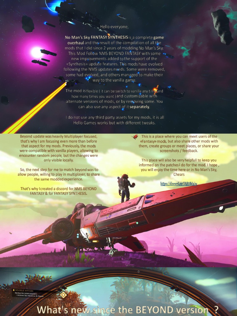 Nms Fantasy Synthesis Documentation | PDF | Spacecraft | Nature