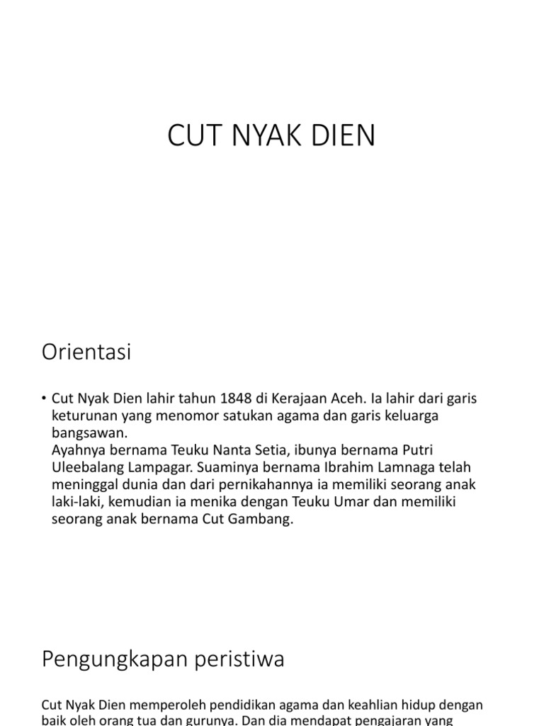 Cut Nyak Dien | PDF