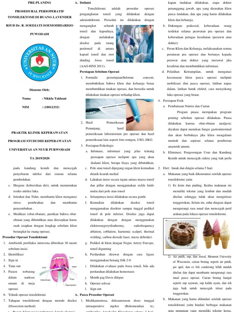 Leaflet Tonsilitis | PDF