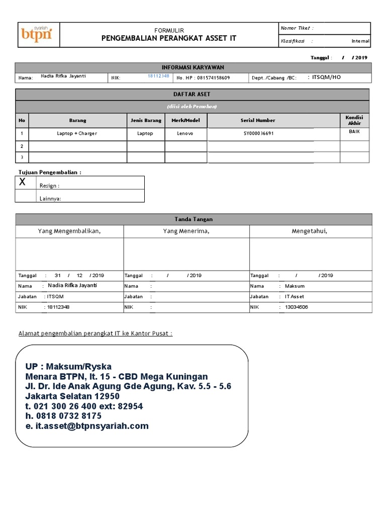 Formulir | PDF