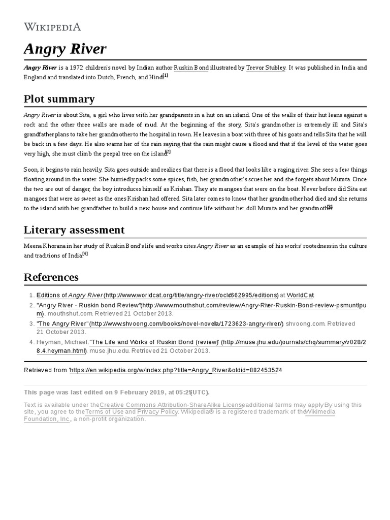 Angry River PDF | PDF