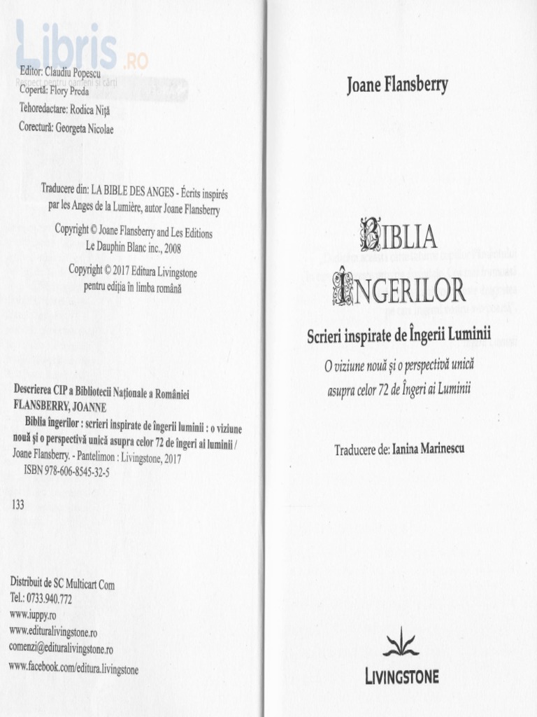 Biblia Ingerilor - Joane Flansberry PDF | PDF