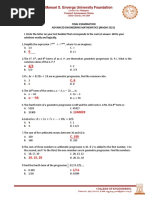 AS Level AP and GP Past Paper Questions | PDF | Mathematics | Arithmetic