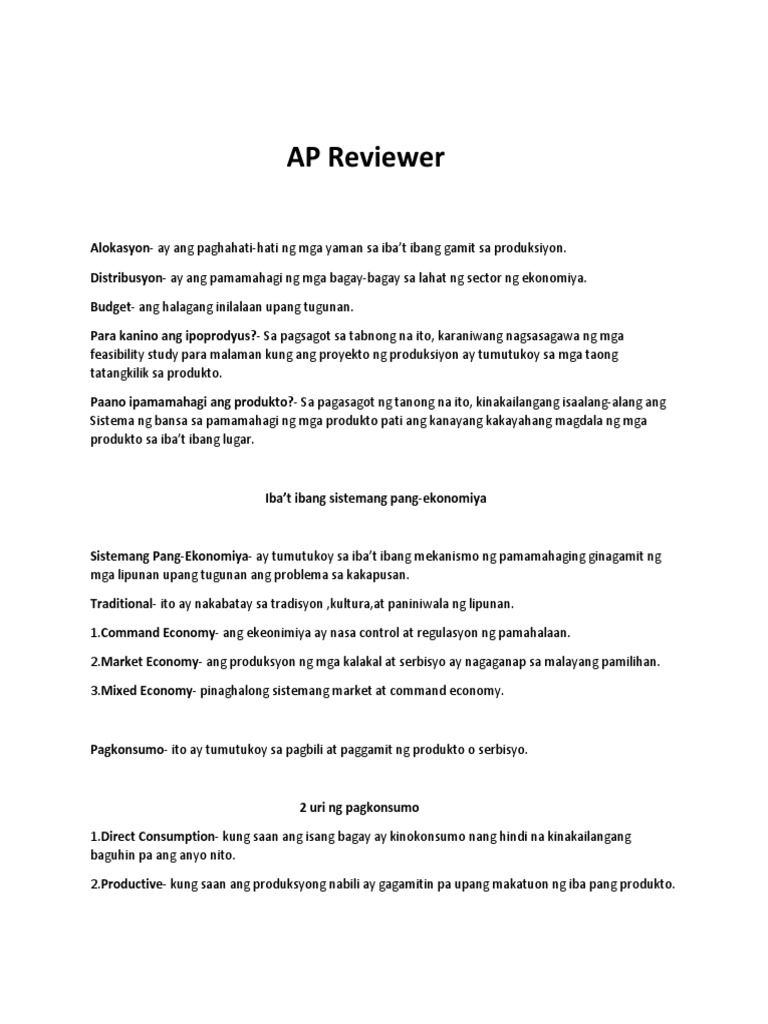AP Reviewer | PDF