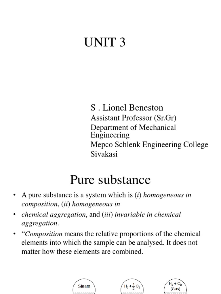 Properties of Pure Substance | PDF | Phase Diagram | Chemical Substances