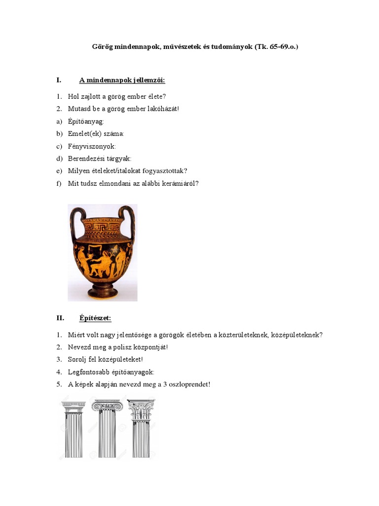 Görög mindennapok -9. | PDF
