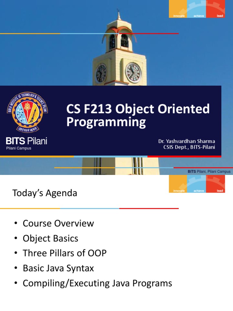 Lec-1 (Object Oriented Programming) | PDF | Object Oriented Programming ...