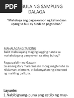 Buod NG Sampung Dalaga | PDF