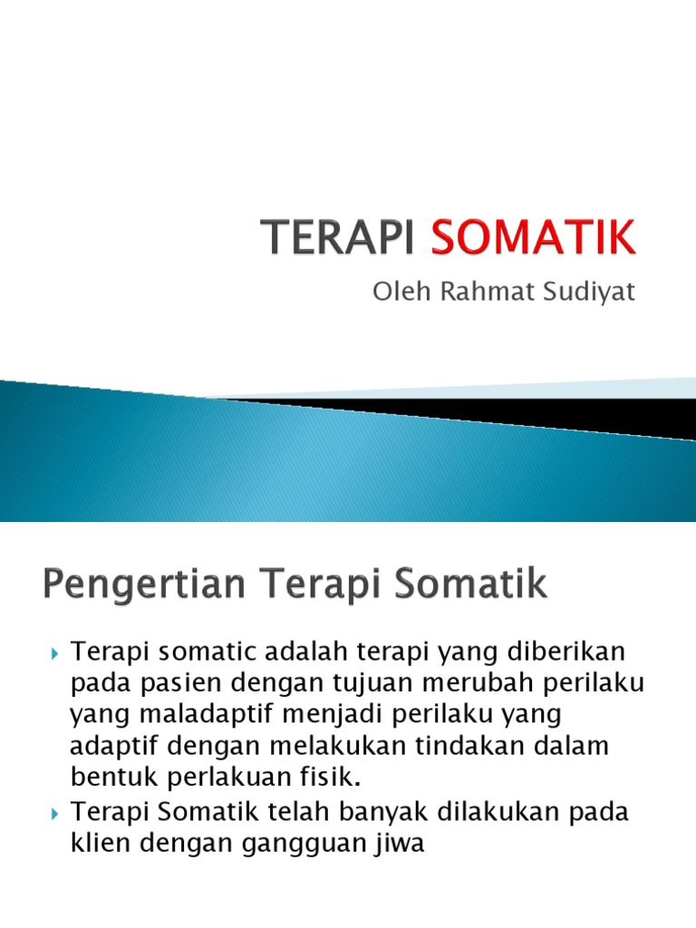 1.terapi Somatik | PDF