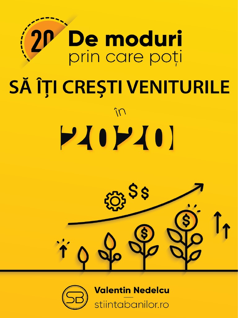 20 de Moduri Prin Care Poti Sa Iti Cresti Veniturile Valentin Nedelcu ...