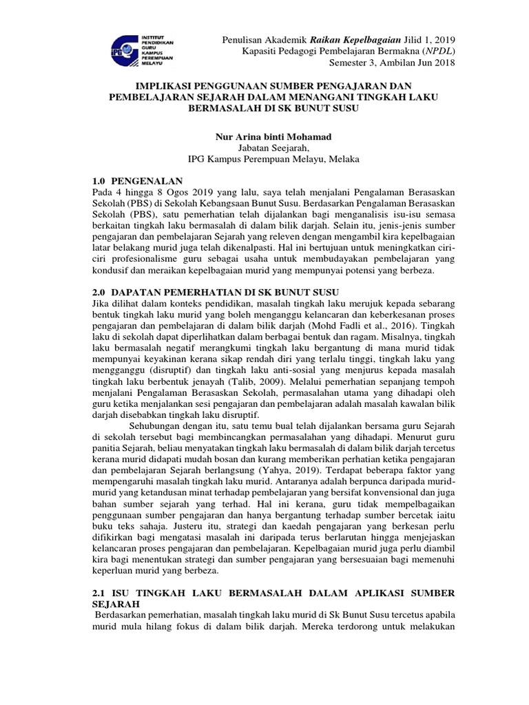 Templat Format Penulisan Akademik | PDF