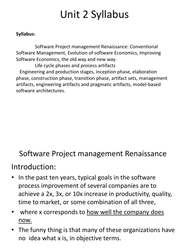 SPPM Unit 2 | PDF | Software Development | Component Based Software Engineering