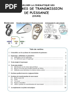 CHAPITRE 6 - Les Engrenages | PDF | Cinématique | Machine