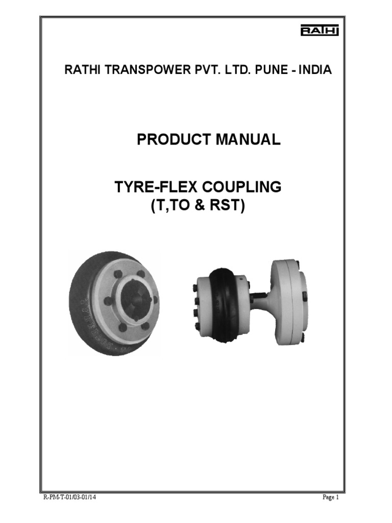 Tyre-Flex Coupling Deatils | PDF | Steam Engine | Machines