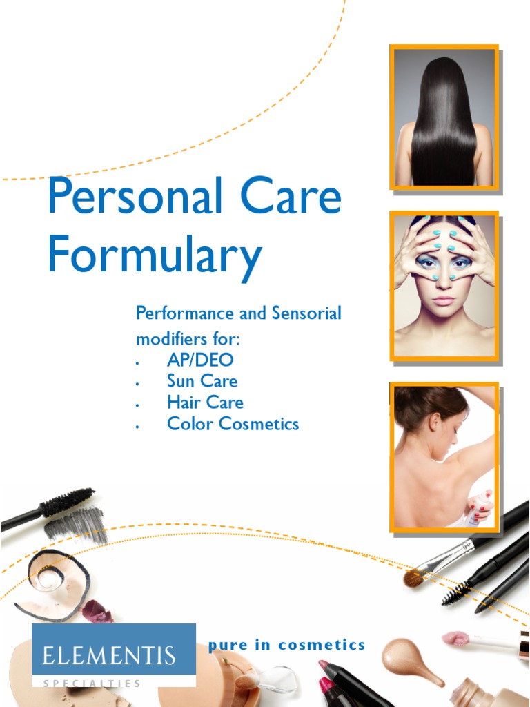 Personal Care Formulary - 2015 | PDF | Sunscreen | Hair
