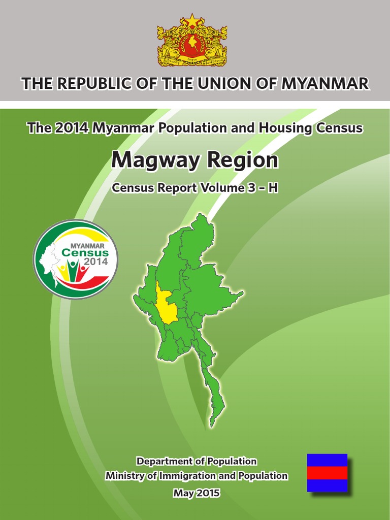Magway Region Census Report - ENGLISH - 0 | PDF | Census | Drinking Water