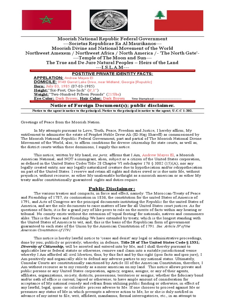 Notice of Foreign Documents and General Information | PDF | Law Of The ...