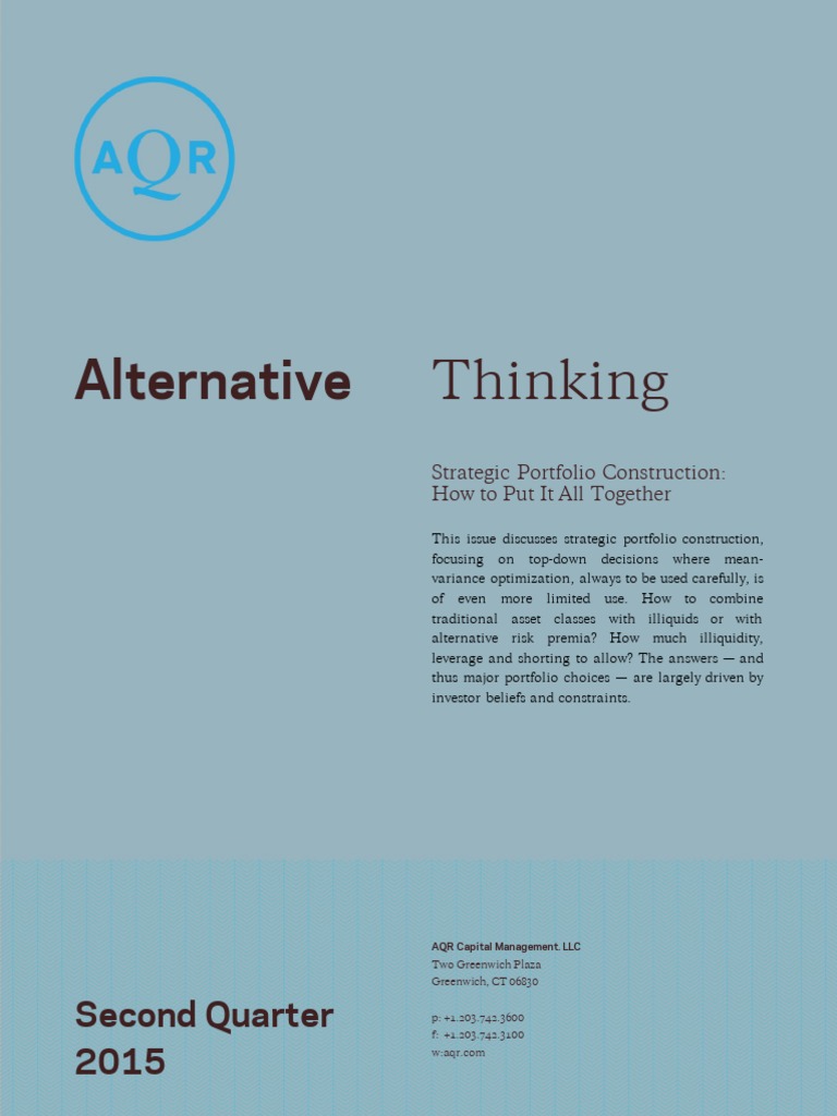 Alternative Thinking Strategic Portfolio Construction | PDF | Modern ...