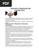 Extinción, Resolución y Rescisión de Contratos Blanca | PDF | Derecho ...