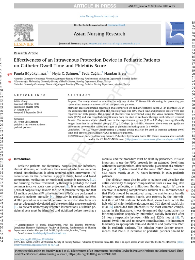Journal Phlebitis | PDF | Intravenous Therapy | Medicine