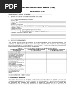 Annex 2 - 20-Sample Template For EMoP | PDF | Environmental Monitoring ...