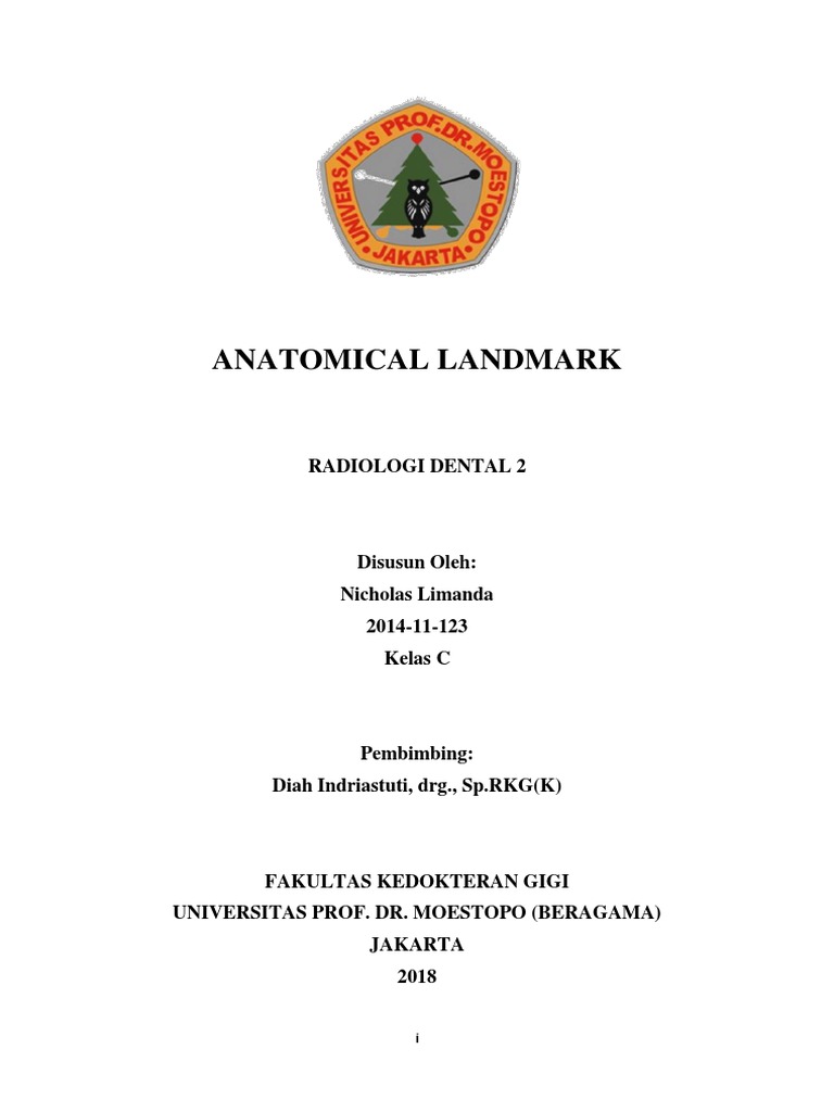 Anatomical Landmarks Makalah | PDF