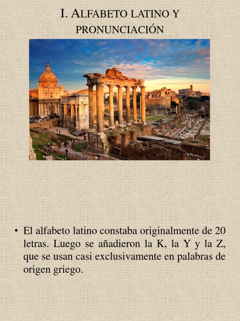 Alfabeto Latino y Pronunciación | PDF | latín | Escritura latina