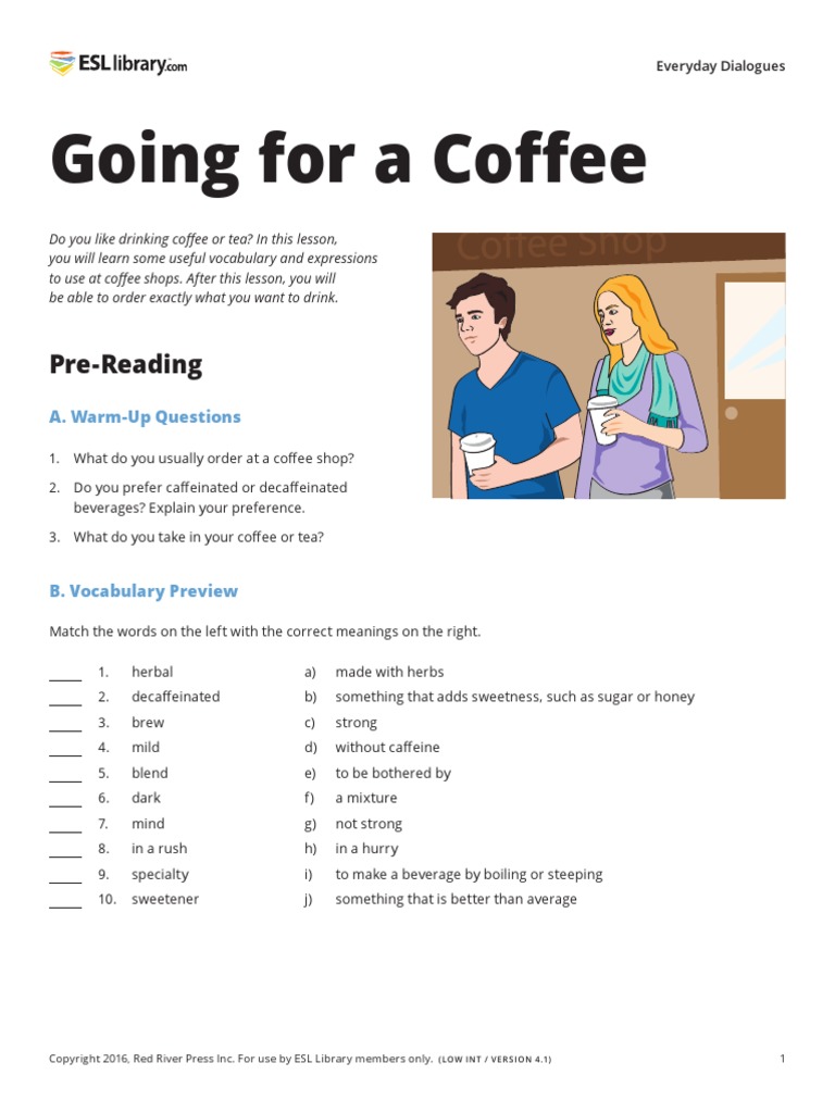 76 - Going For A Coffee - US | PDF | Coffee | Drink