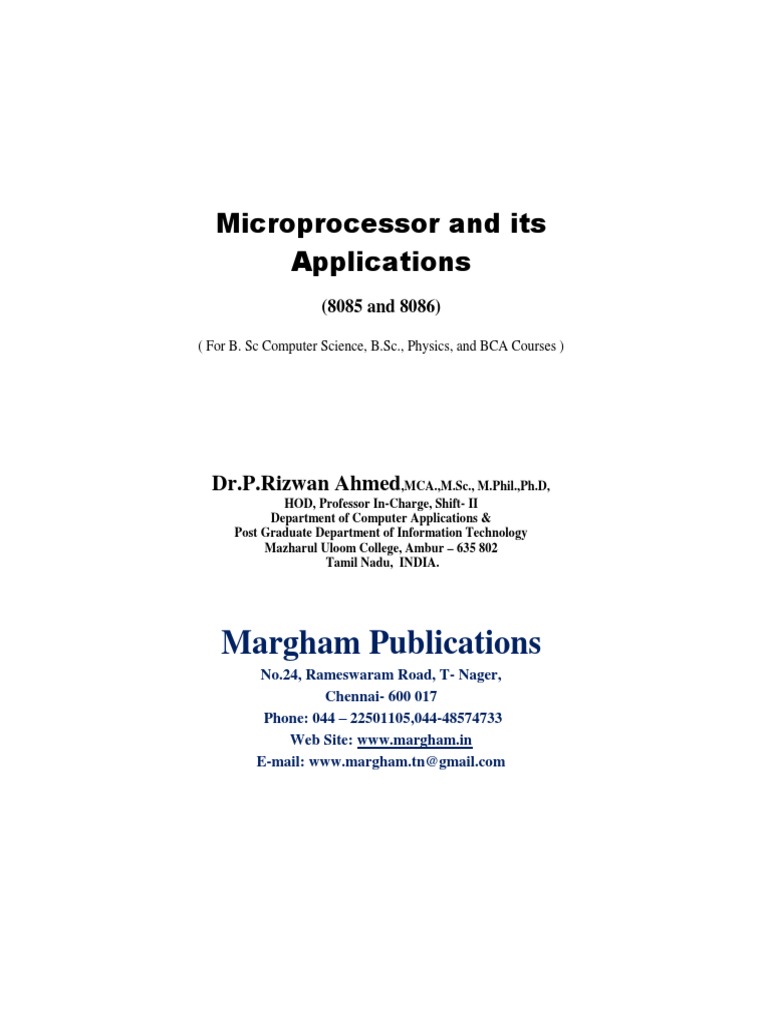 Microprocessor and Its Applications Third Edition | PDF | Assembly ...