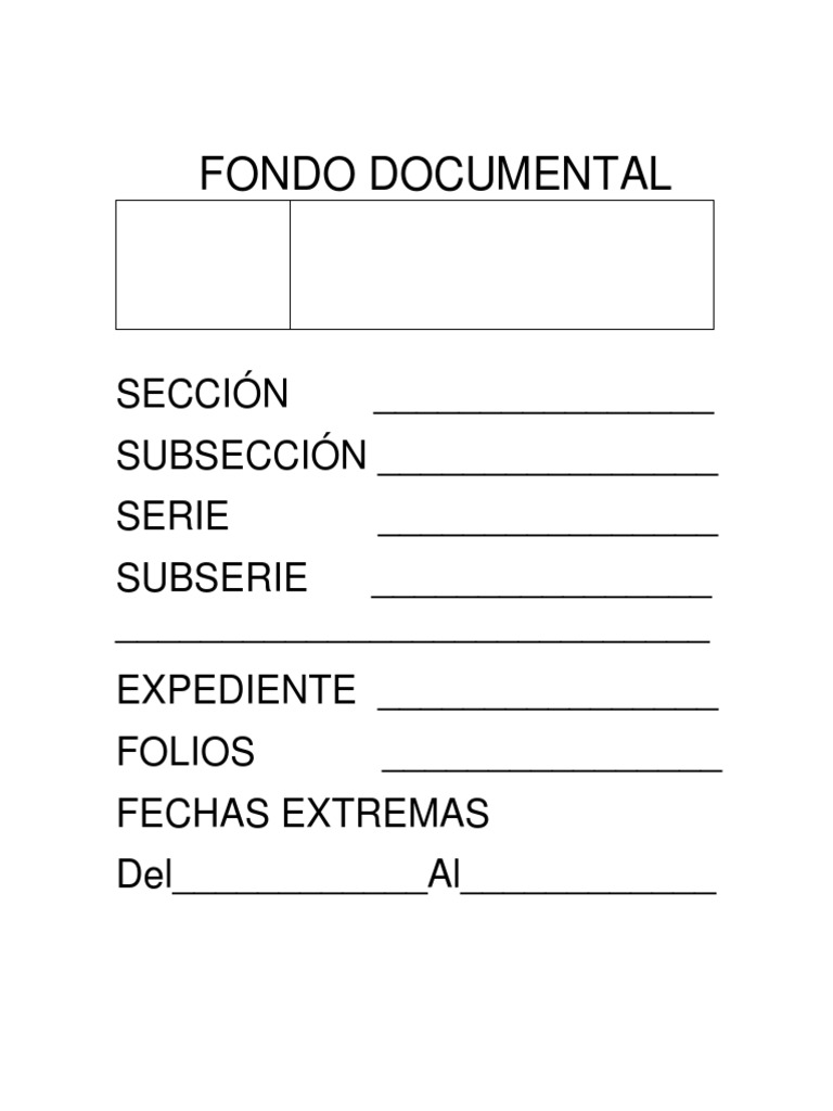 Rotulación Carpetas de Archivo | PDF