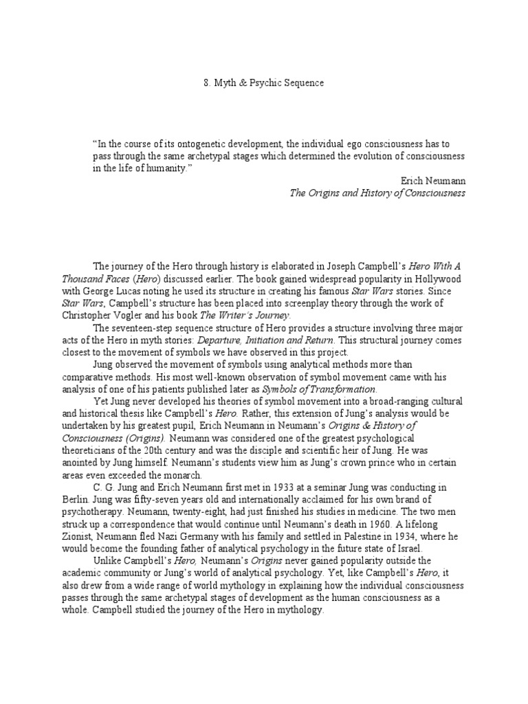 Myth Psychic Sequence | PDF | Carl Jung | Hero