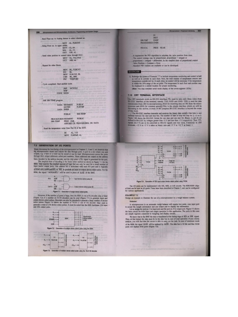 Interfacing of 8086 Microprocessor PDF | PDF
