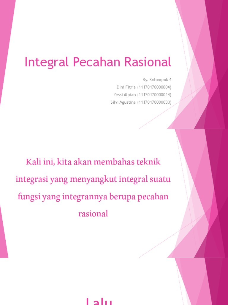 Integral Pecahan Rasional-1 | PDF