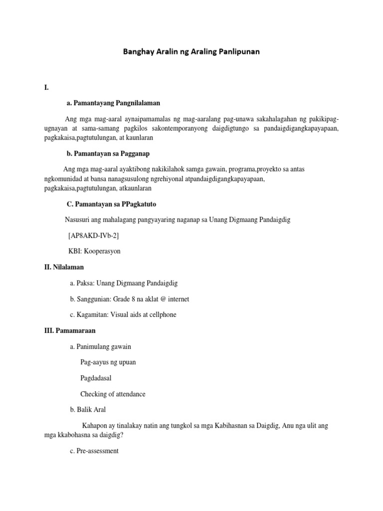 AP Lesson Plan | PDF